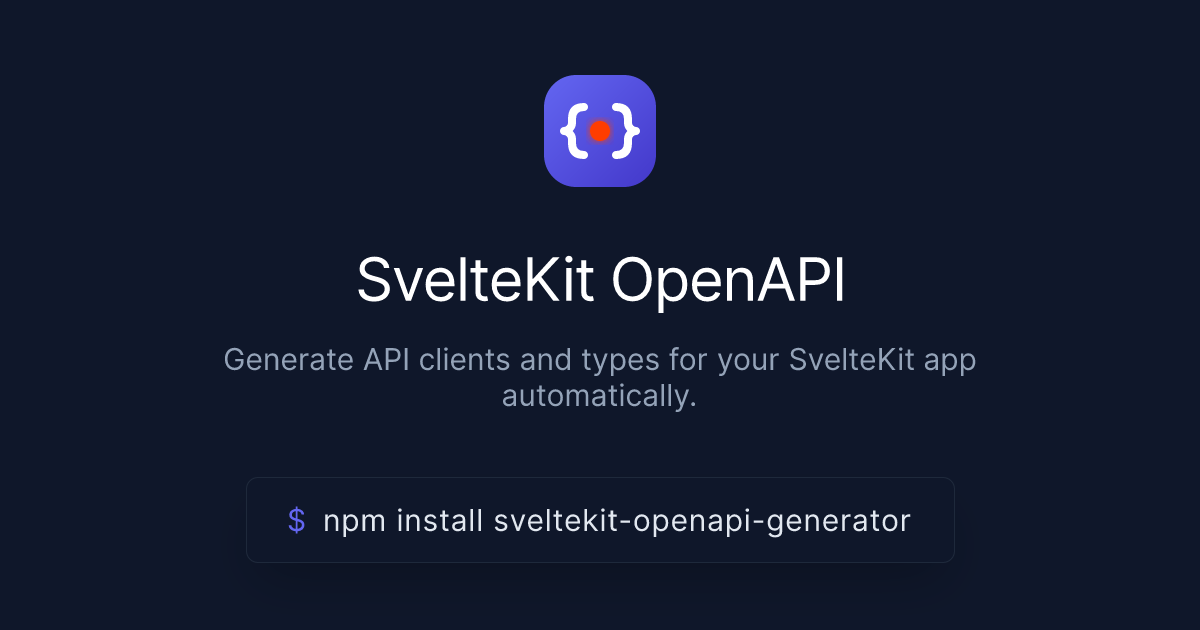 SvelteKit OpenAPI Generator - Auto-generate OpenAPI specs from ...